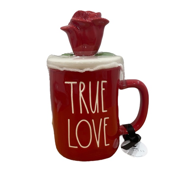 Rae Dunn | Dining | Rae Dunn True Love Rose Red Disney Belle Mug | Poshmark